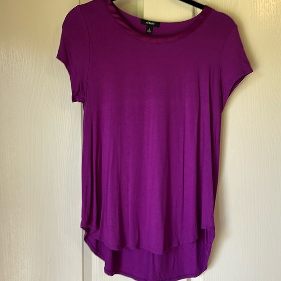 Alfani | Tops | Alfani Stretch Blouse With Satin Neck | Poshmark